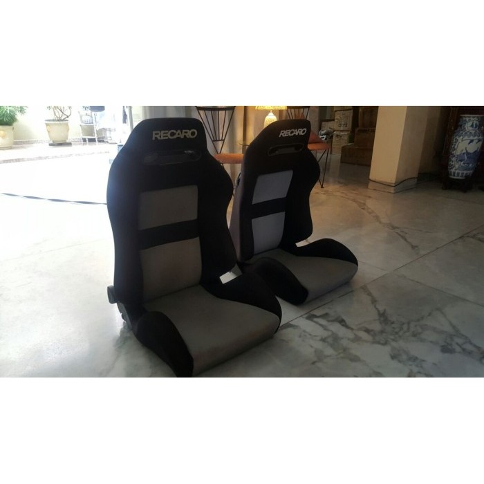 Jual RACING SEAT RECARO SR3 ORIGINAL BLACK GRADASI GREY ( SEPASANG ...