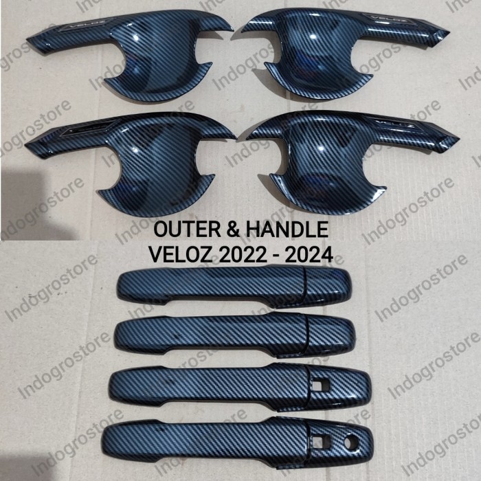 Jual HARGA DISC - Paket Cover Handle & Outer Carbon Mobil All New Avanza Veloz 2022-2024 ...