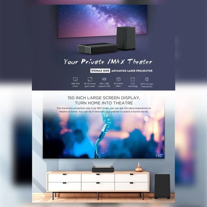 Jual Xiaomi Wemax One Pro Ultra Throw 7000 Ansi Lumens Projector - 4K ...
