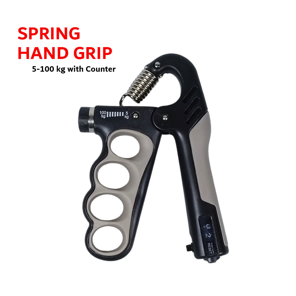Jual Spring Hand Grip Finger Power Exercise 5-100kg Digital Counter ...