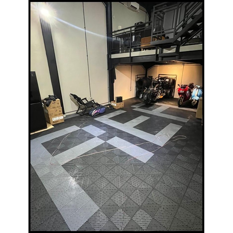 Jual TERBARU LANTAI INTERLCK MODULAR FLOORING 40CM LANTAI GARASI MODERN ...