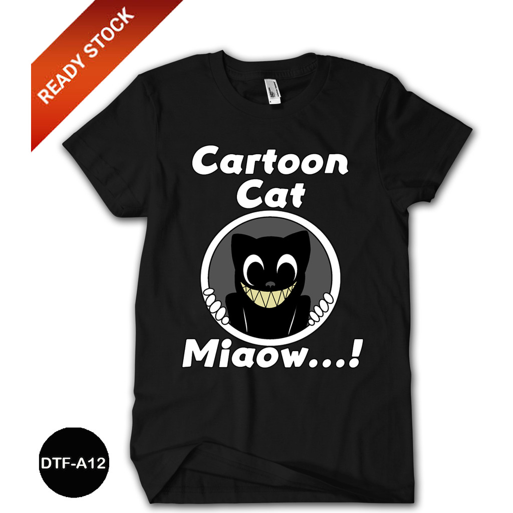 Jual Kaos Cartoon Cat Baju Anak dan Dewasa Katun Combed 24s DTF-A12 ...