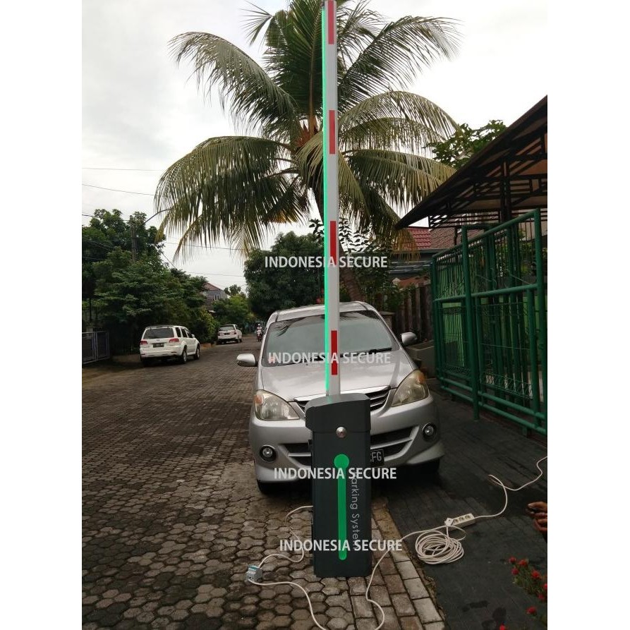 Jual Palang Parkir || Tiang Parkir || Boom Gate 3 Meter Led Dan Karet ...