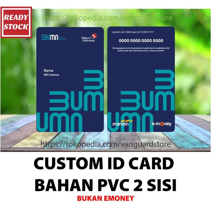 Jual Tersedia CUSTOM SPECIAL DESIGN ID CARD TELKOM BUMN TERBARU BAHAN ...