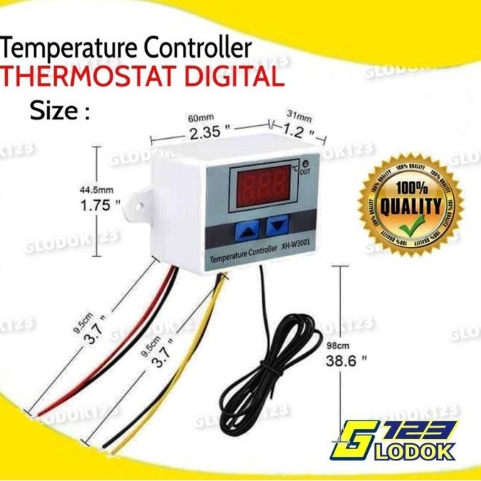 Jual Thermostat Digital AC 220V DC 12V Termostat Pengatur Suhu XH W3001 [terbaik] | Shopee Indonesia