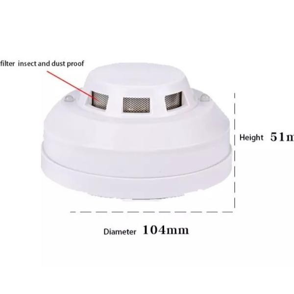 Jual Smoke Detector 4 Wire No Normally O Dc 12V 24V Fire Alarm System ...