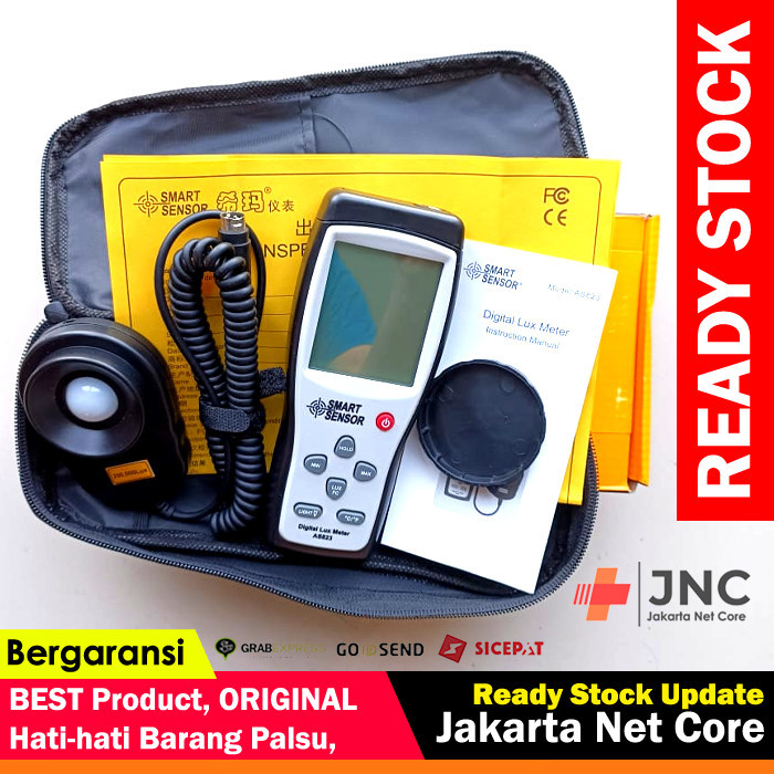 Jual Lux Meter Smart Sensor AS823 / AS-82 Sertifikat Kalibrasi Light ...