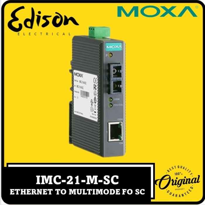 Jual NEW MOXA IMC-21-M-SC Industrial Ethernet to FO Fiber Multimode ...