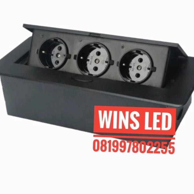 Jual socket - Stop Kontak Meja Tanam Table Socket 3 Arde EU Colokan ...