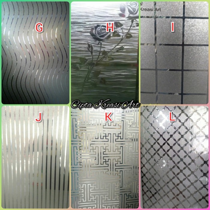 Jual STIKER KACA MOTIF JENDELA/ STICKER KACA MOTIF PATRI/ MOTIF ABTRAK ...
