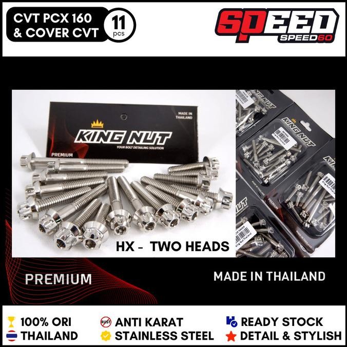 Jual probolt baut cvt dan cover cvt honda pcx 160 premium stainless ...
