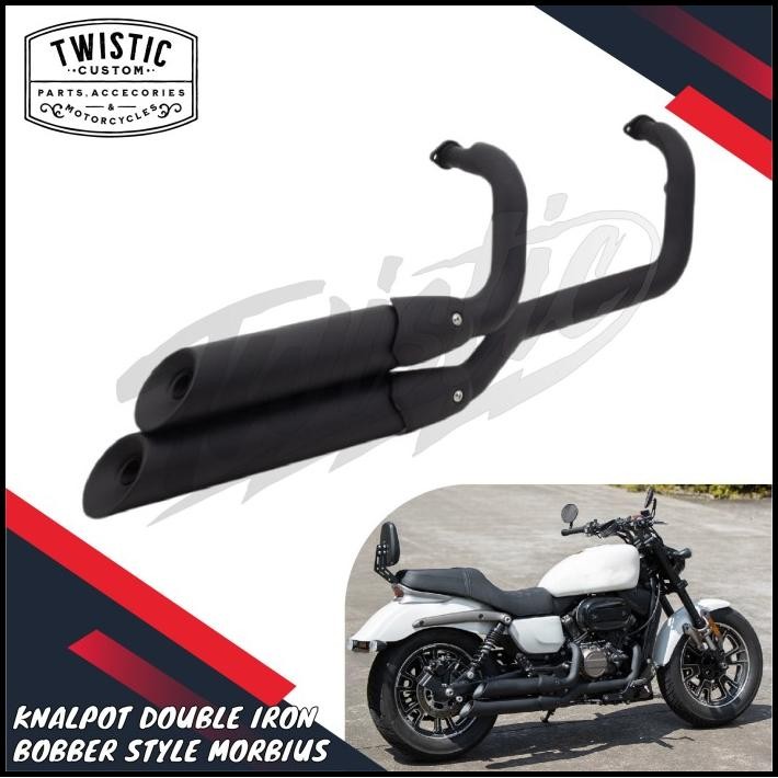 Jual Knalpot Fullsystem Full System Twin Shots Double Iron Bobber Style ...