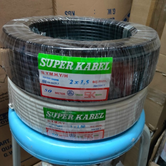 Jual Kabel Listrik Nyyhy / Nymhy 2X1.5 Serabut Putih/Hitam Super | Shopee Indonesia