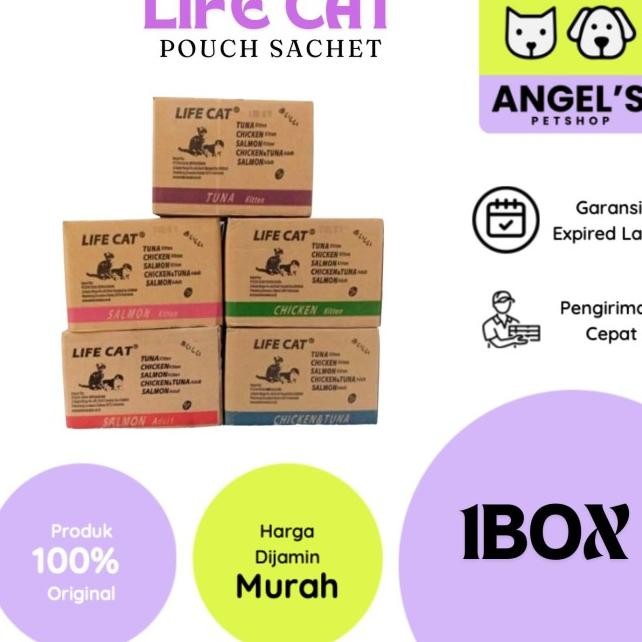 Jual Life Cat Sachet 85Gr 1 Dus 24 Pcs All Varian Wet Food Sachet ...