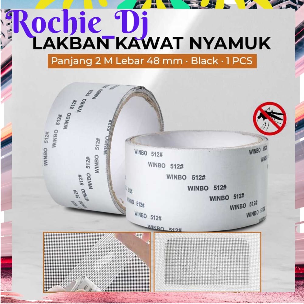 Jual LAKBAN KAWAT NYAMUK TAMBALAN JENDELA WINDOW REPAIR TAPE - 512 ...