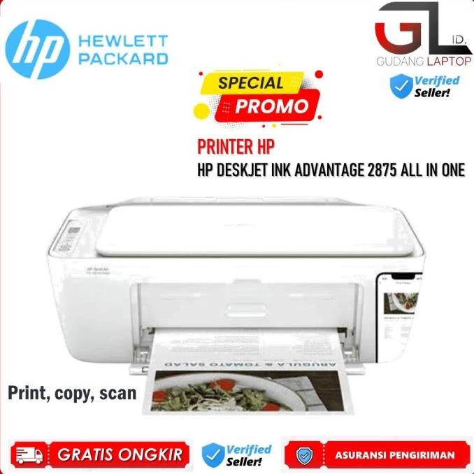 Jual HP DESKJET INK ADVANTAGE 2875 ALL IN ONE PRINTER WIRELESS 1612T | Shopee Indonesia