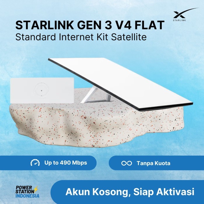Jual STARLINK GEN 3 V4 Standard Internet Kit Satellite Antenna & WiFi Router Kit | Shopee Indonesia