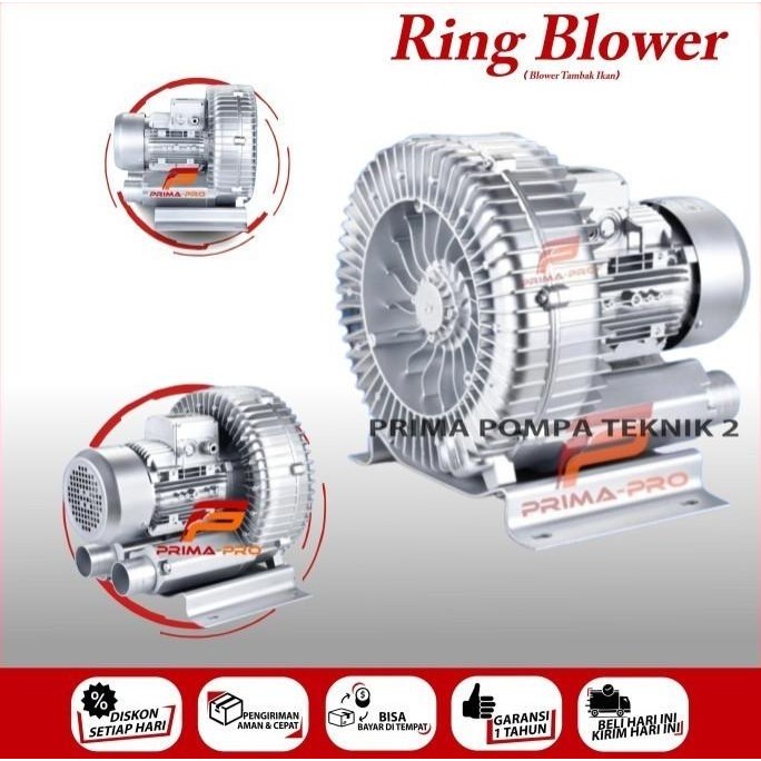 Jual Ring Blower 3Hp 2200 Watt 2,2 Kw 3 Hp 380V Primapro Blower Tambak ...