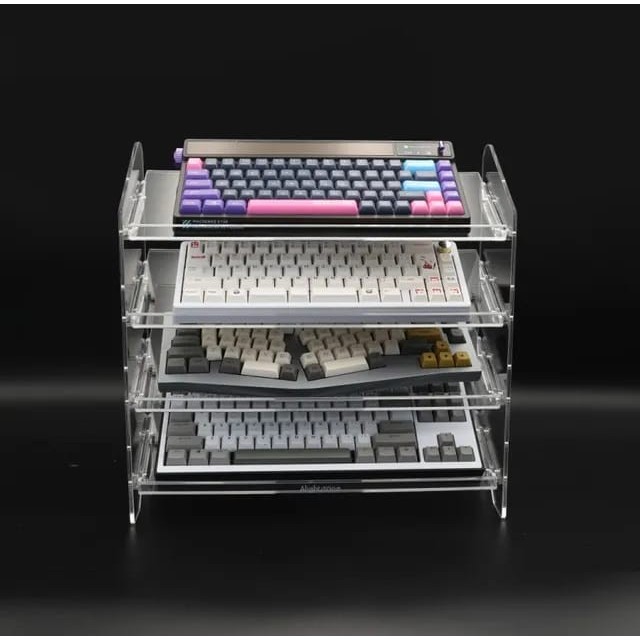 Jual Acrylic Clear Keyboard Display Keyboard Organizer for Mechanical ...
