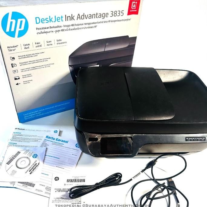 Jual PRINTER HP DESKJET INK ADVANTAGE 3835 PRINT SCAN COPY SECOND 1612T ...