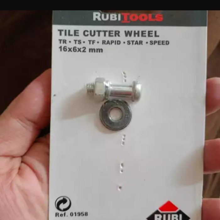 Jual Refill Tile cutter wheel Rubi 16x6x2mm cocok digunakan untuk mesin ...
