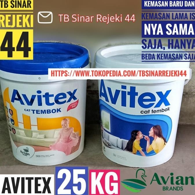 Jual Avitex Pail 25 Kg Cat Tembok Interior Warna Ready Mix [Avian ...