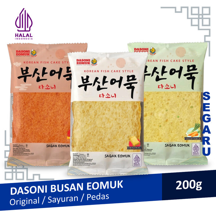 Jual Dasoni Busan Eomuk Odeng Korean Fish Cake 200 Gram | Shopee Indonesia