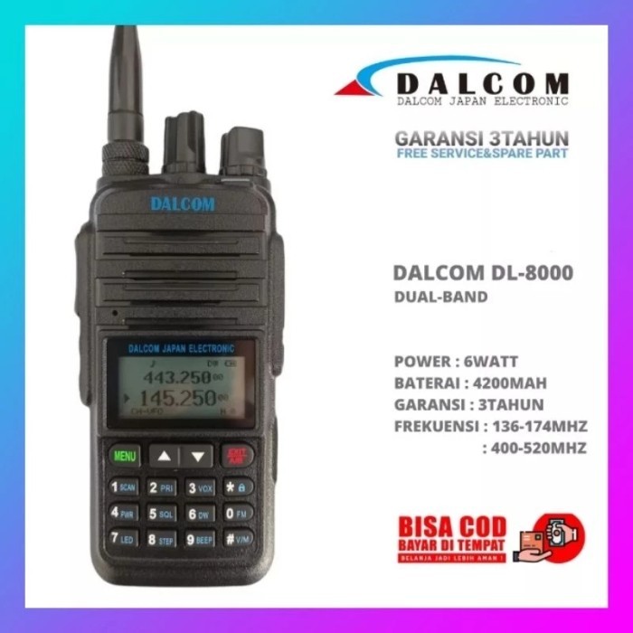 Jual HT DALCOM DL 8000 DUALBAND ORIGINAL JAPAN DALCOM DL-8000 DUAL BAND | Shopee Indonesia