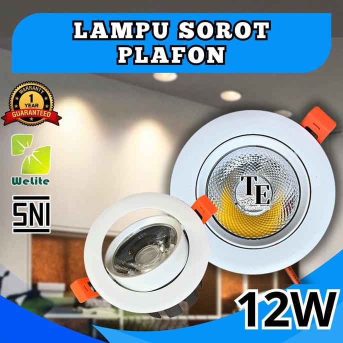 Jual Lampu Downlight Sorot plafon ceiling 12W Beam angle 15 derajat ...