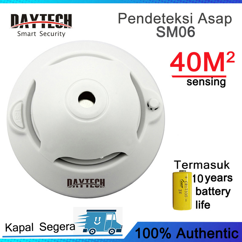 Jual Perlengkapan Proyek Daytech Pendeteksi Asap Wireless Detektor Asap ...