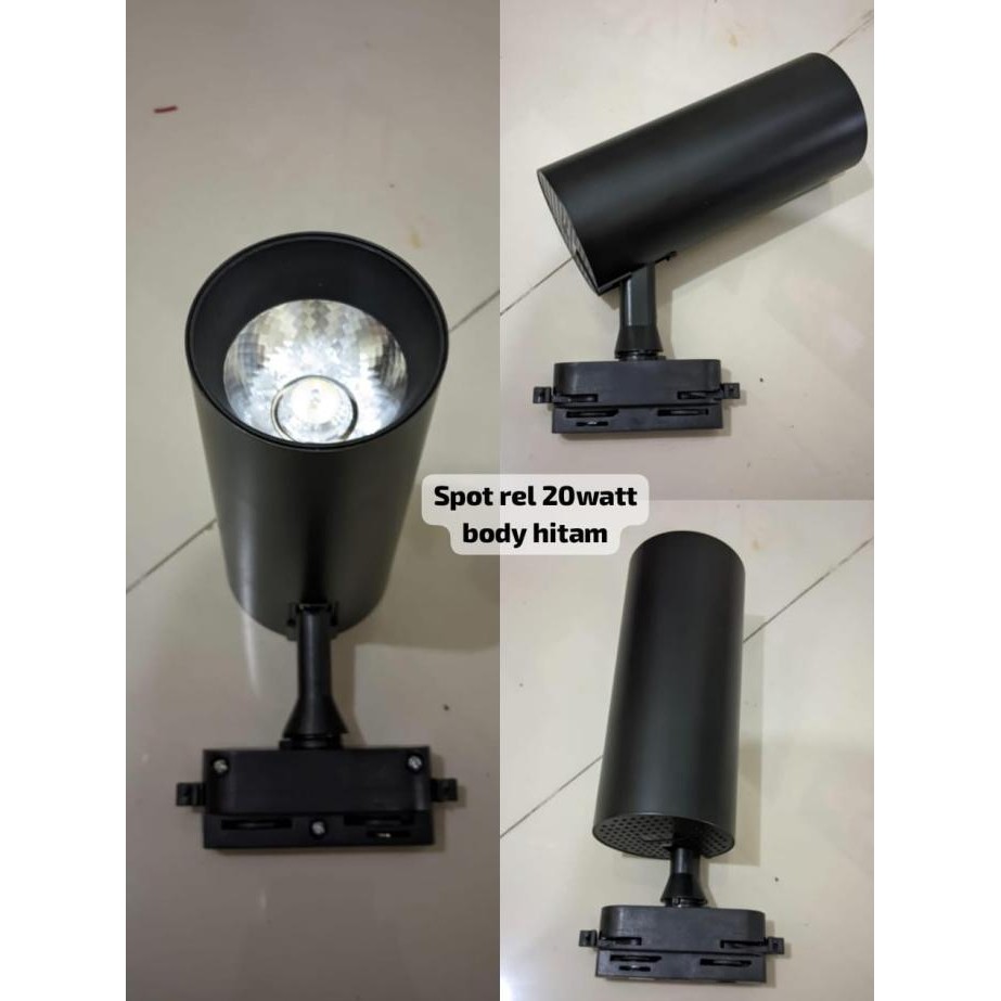 Jual PAKET 1 SET ISI 3 LAMPU 12W 12 WATT 20W 20 WATT 30W 30 WATT TRACK LED TRACKLIGHT REL ...