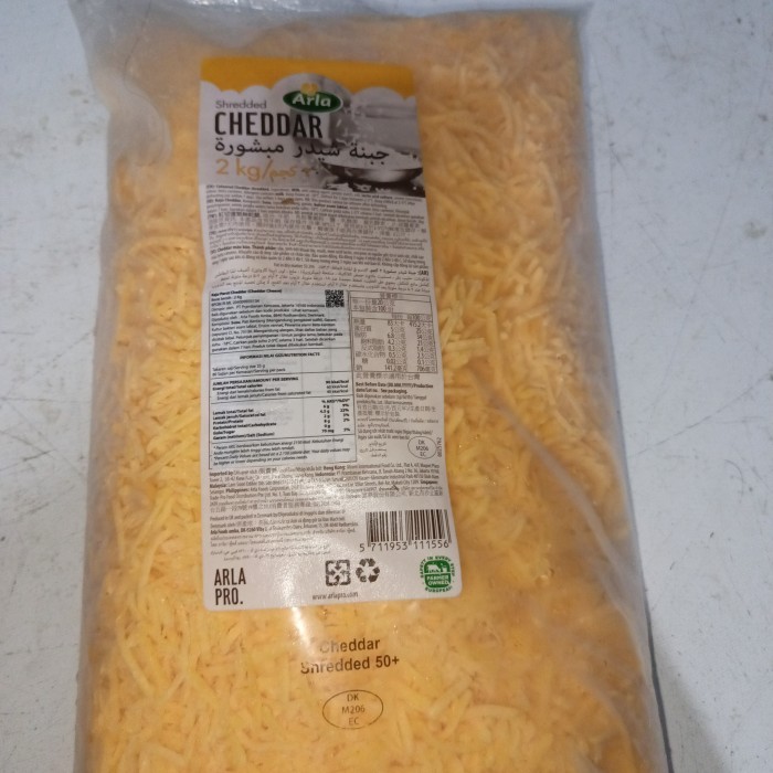 Jual red cheddar shredded cheese green valley 1kg | Shopee Indonesia