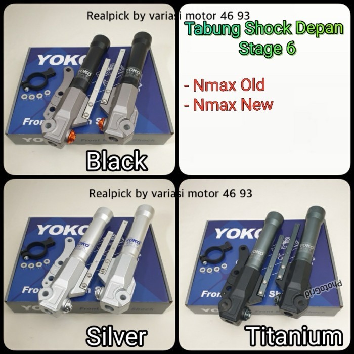 Jual shock depan nmax / new nmax / aerox / aerox new bottom shock depan ...