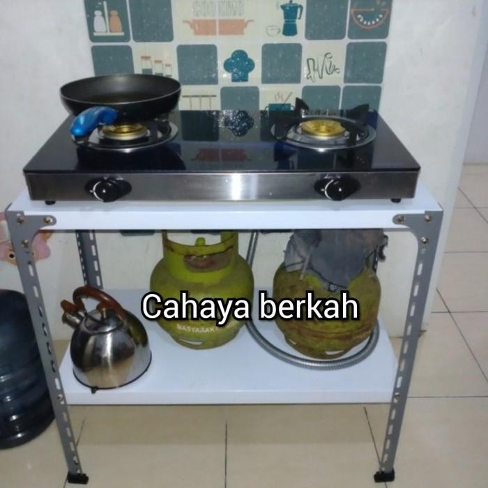 Jual Meja Rak Besi 2 Susun Terbaik Serbaguna | Shopee Indonesia
