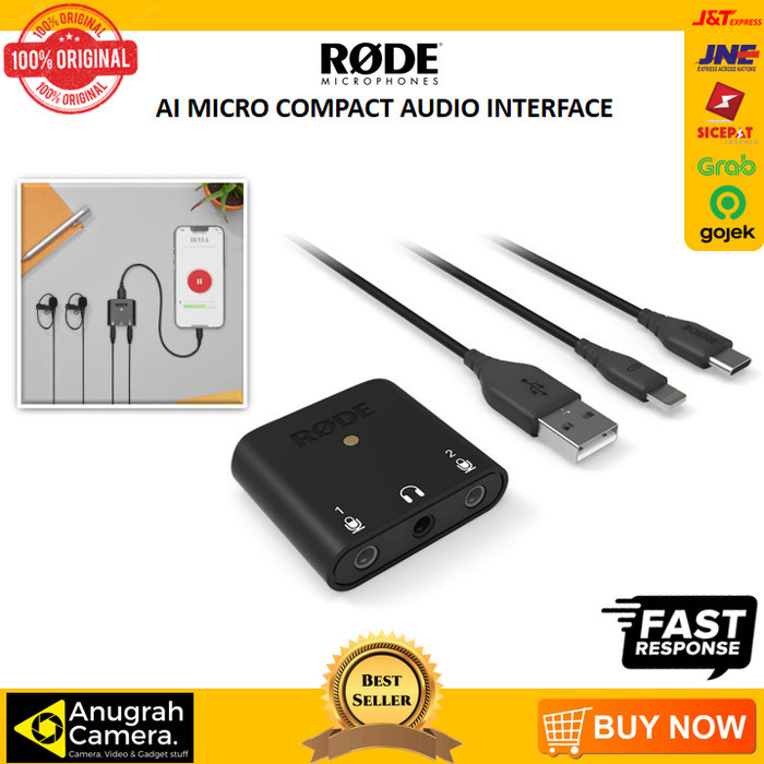 Jual Rode AI-Micro Compact Dual Channel Audio Interface AI Micro ...