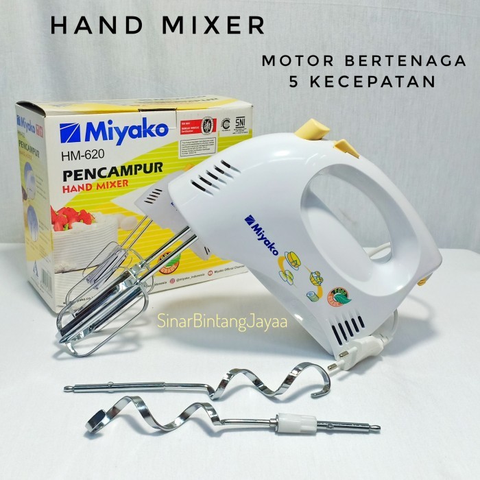 Jual Miyako Hand Mixer Miyako Hm 620 Mixer Tangan/ Hand Mixer Tangan ...