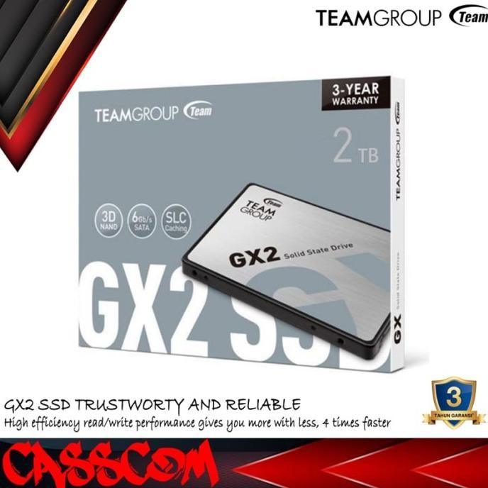 Jual NEW Team SSD GX2 2TB Sata 3 - TeamGroup GX2 2 TB 3D Nand 2.5 ...