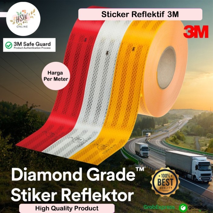 Jual STIKER REFLEKTOR MOBIL 3M STICKER REFLEKTIF DIAMOND PEMANTUL ...