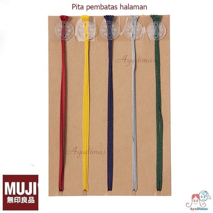 Jual Andra - Muji Bookmark Seal - Tali Pita Pembatas Halaman Pada Buku ...