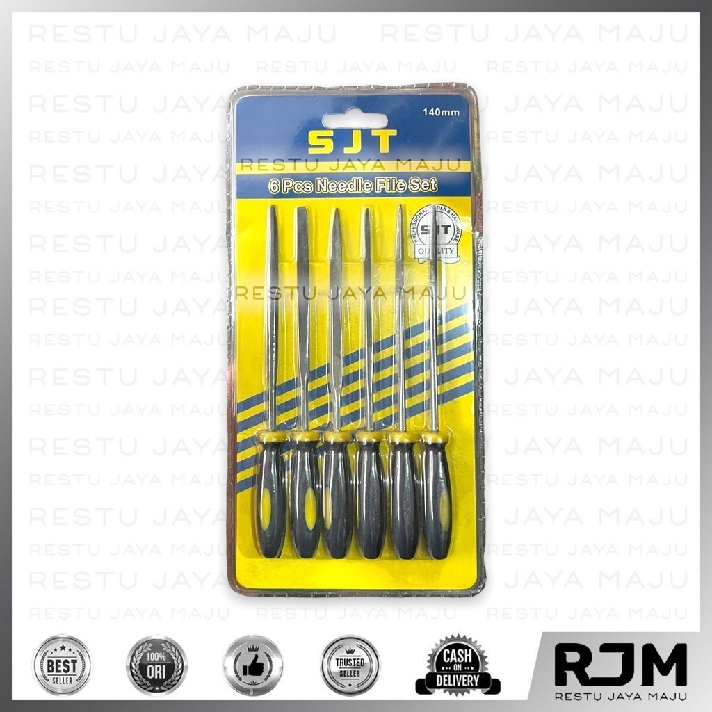 Jual SJT Alat Kikir Besi Set Steel File Flat Lancip Bulat Segitiga ...