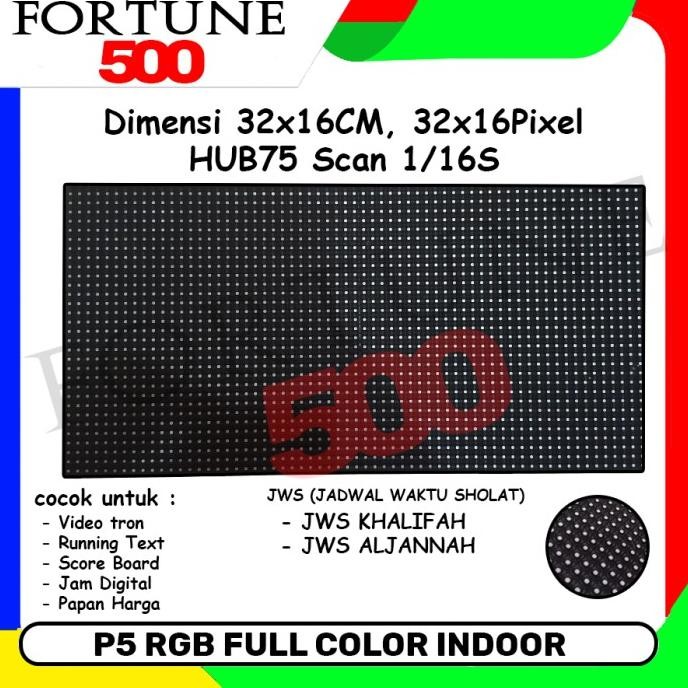 Jual Panel P5 RGB Indoor Module Modul Led Full Color SMD Running Text ...