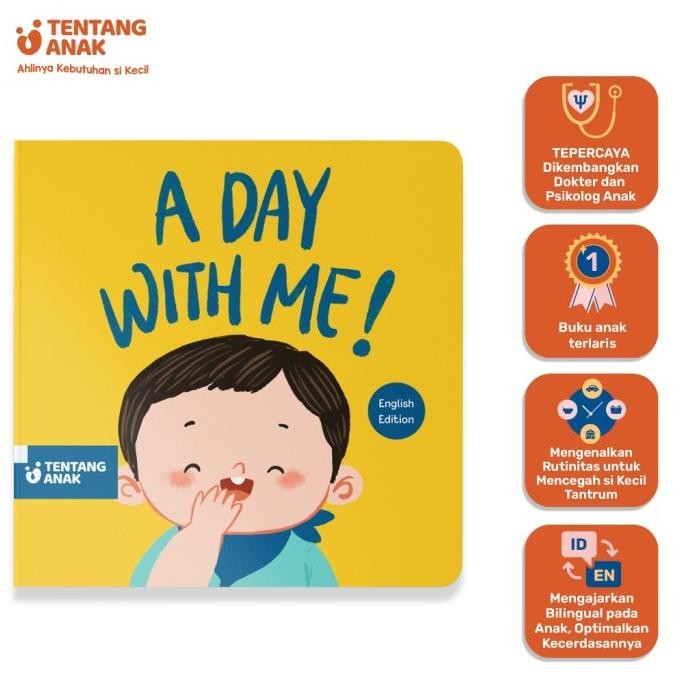 Jual Tentang Anak - Bilingual Board Book A Day With Me | Buku Cerita ...