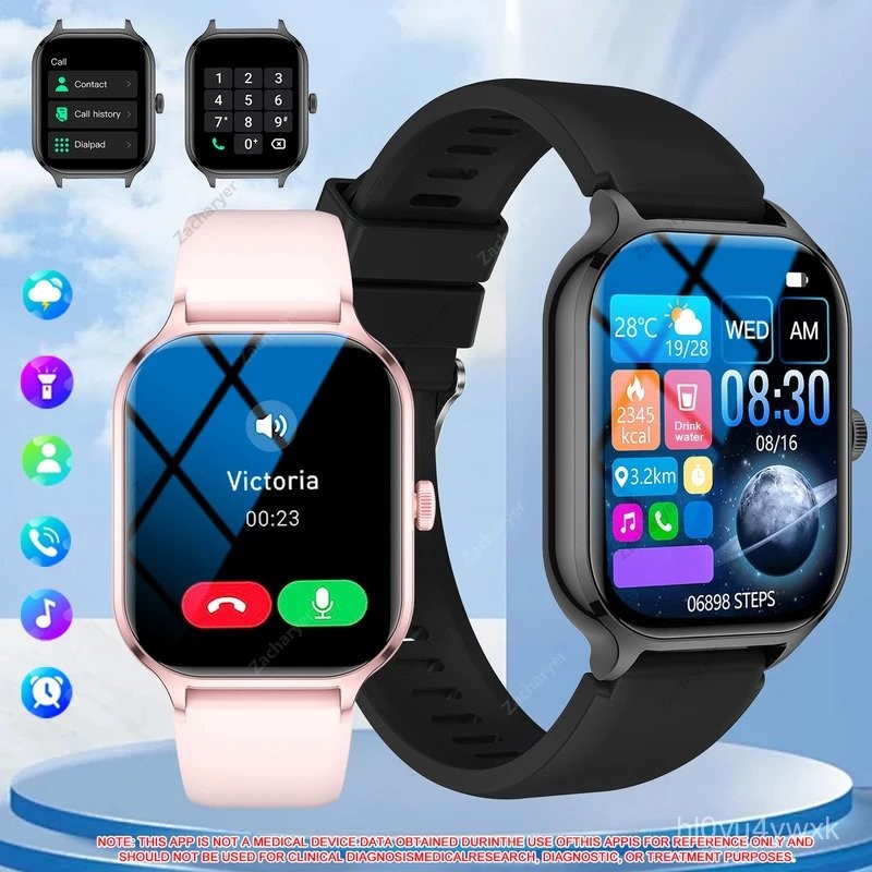 Jual Smart watch full touch screen, sports watch, can answer and make ...
