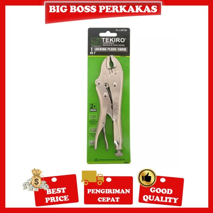 Jual Jual Tekiro Tang Buaya Bengkok 7 Inch / Tang Buaya / Tang Jepit ...