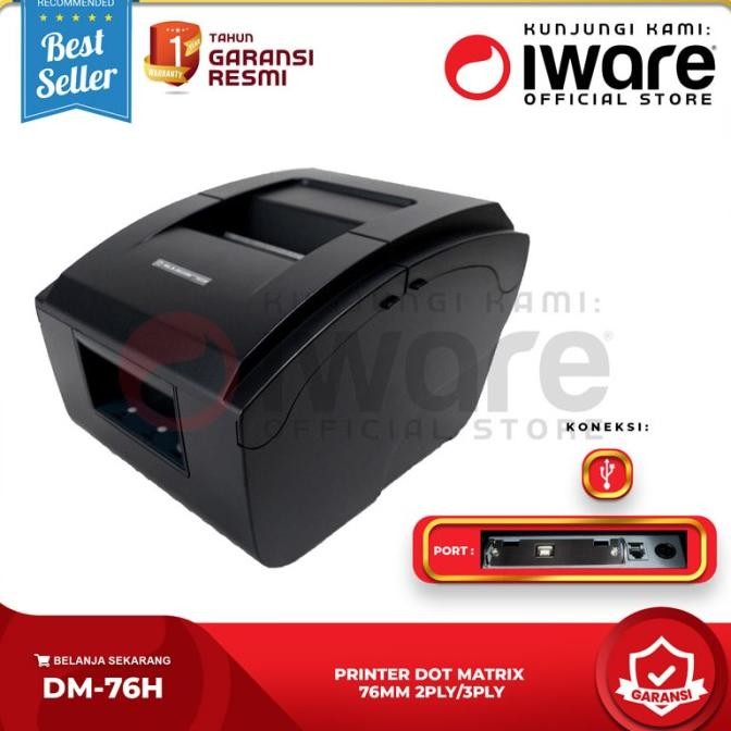 Jual Printer Kasir Dot matrix Iware DM-76H Dot Matrix Usb | Shopee Indonesia