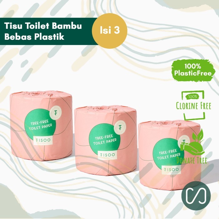 Jual Tisu Toilet Tisoo Tree-Free (Bamboo) Toilet Paper (250 Sheets ...