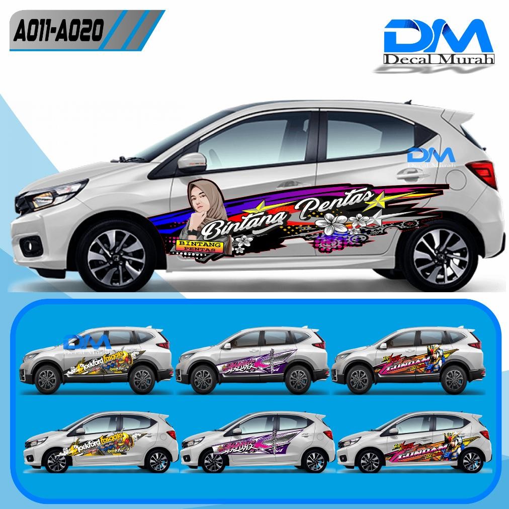 Jual DECAL MOBIL INOVA REBON AVANZA XENIA- A011-A020 DECAL STIKER MOBIL ...
