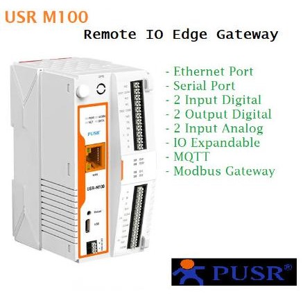 Jual Spesial Usr-M100 Din Rail Io Module Iot Ethernet Gateway Mqtt Ssl Modbus | Shopee Indonesia