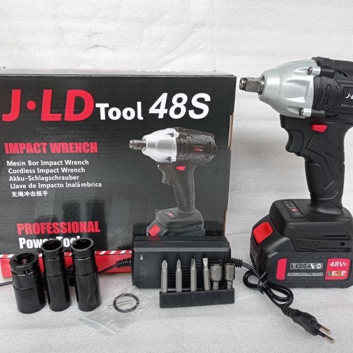 Jual Pembuka Baut Impact Wrench Bor Cordless Type 48Vf Baterai 2 Jld Japan Original Dan ...