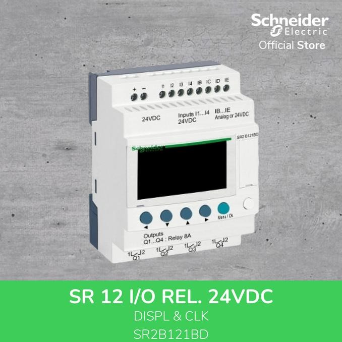 Jual Diskon Schneider Electric Sr 12 I/O Rel. 24Vdc Displ & Clk-Sr2B121Bd | Shopee Indonesia